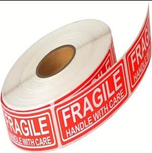 Office | Fragile Warning Sticker Handle With Care Warning 12pcs 1x3 ...